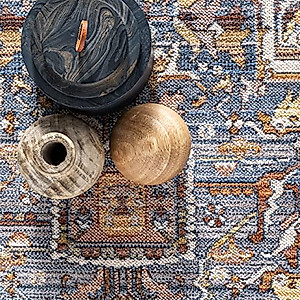 nuLOOM Harriet Vintage Medallion Fringe Runner Rug, 2' 6" x 6', Rust