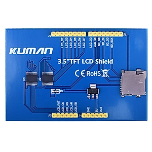 kuman 3.5 inch TFT Touch Screen with SD Card Socket Compatible for Arduino Mega2560 Board SC3A-1
