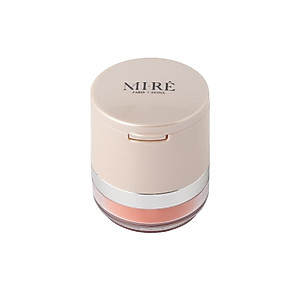 [MI-RÊ] Dual Blush-Lit | Coral Pink Loose Powder Blusher + White Pearl Highlighter 2 in 1 with Applicator