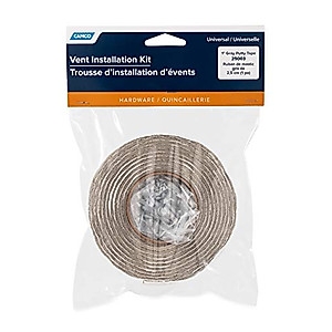 Camco Universal Vent Installation Kit with Putty Tape- Use to Replace or Install Roof Vents, Side Mount Vents Plumbing Stacks and Refrigerator Vents (25003)