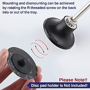 SPEEDWOX 50Pcs 2" 120 Grit Roll Lock Quick Change Discs Aluminum Oxide Coated Die Grinder Accessories Aluminum Oxide Sandpaper Disc Roll Lock Sanding Discs Quick-Change Sanding Discs