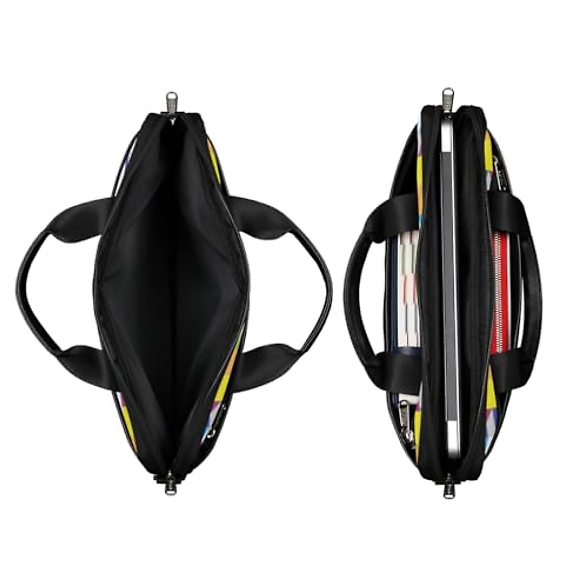 Stationery Colorful Laptop Computer Bag Waterproof Shoulder Messenger Bag 13-15 inch Durable Laptop Tote Bag with Shoulder Strap Handle Lightweight Crossbody Briefcase