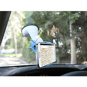 Car Windshield or Dashboard Mount Phone Holder, Suction Cup Mount on Clean Surface Compatible for iPhones Samsung Galaxy Moto Google Pixel Google Map Navigation