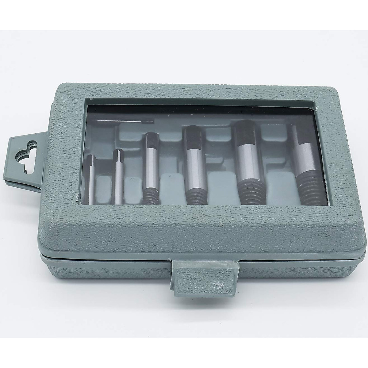 8Pcs Screw Extractor Set, Easy Out Damaged Screw Extractor Kit, Bolt Water Pipe Remover Set, with Storage Case.