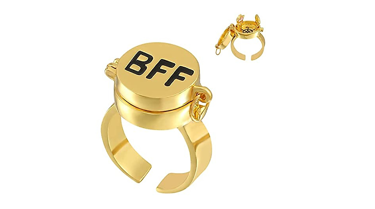 IRELYN Adjustable BFF Rings for Best Friends