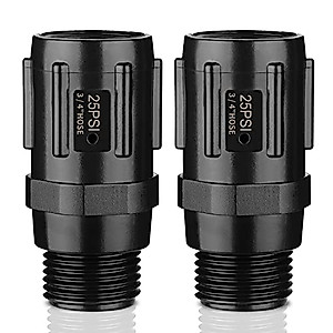 Pressure Regulator 25 PSI,Moistenland 4-Pack 1/2 Inch Tubing x Female Hose