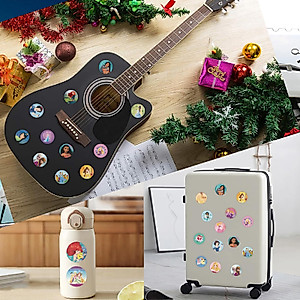 XTTUSDMTZ 1000Pcs Princess Stickers, 20 Patterns Decals Rolls Self Adhesive Seals for Scrapbooking Cards Envelopes Gifts