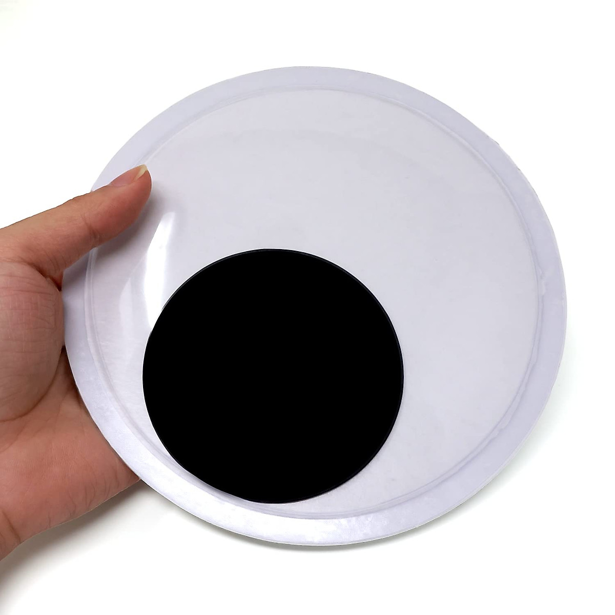 Honbay 4PCS Plastic 7 Inch Gaint Wiggle Eyes Self Adhesive Googly Eyes Large Sticky Eyes Decoration for Refrigerator Door Car Christmas Trees Decor DIY Craft Projects