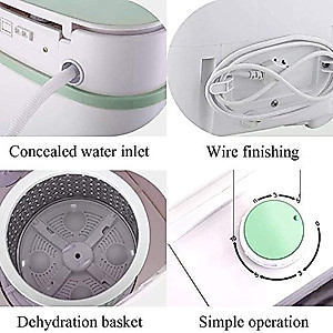 ZLXDP Mini Washing Machine Small Semi-Automatic Machine Socks Underwear Dormitory Lazy Artifact