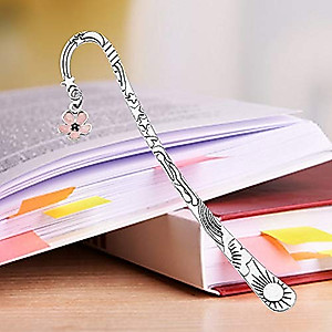 BAUNA 1 Bookmark for Women Men Flower Bookmark Book Lover Gift Reading Gifts Book Club Gifts (Flower Bookmark)