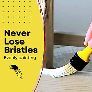 PANCLUB Not Chip Brush, Paint Brushes for Walls 5 pcs, Chip Brush Set, 1, 1, 2, 2, 3 inch, Chalk Paint Brush for Furniture, Wax Brush, Disposable Brush, Trim Paint Brushes, Varnish Brush