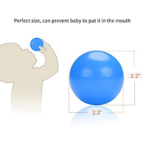 PlayMaty Ball Pit Balls - Phthalate Free BPA Free Colorful Plastic Play Ocean Pool Balls for Kids Swim Pit Fun Toys 100pcs for Toddlers and Baby Playhouse Play Tent Playpen(colorful)