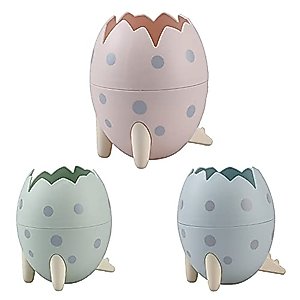 Dinosaur Egg-Shaped Trash Can，Desktop Storage Bin, Flip Type Large-Capacity Multi-Functional Compact Sorting Trash Can, Office Bedroom Study Trash Can, Random Color, 1pcs