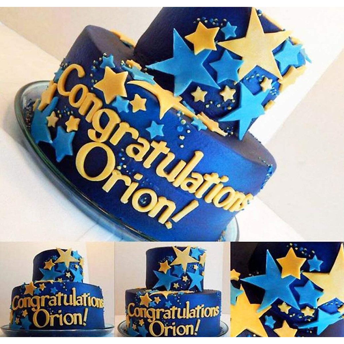 Fondant Cutter 13pcs/ Set, Geometric MultiCutters for Cake Design - Round Square Oval Heart - Small, Medium & Large Size