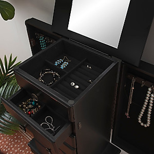 Powell Ebony Jewelry Armoire