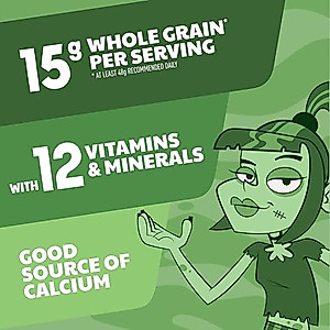 Carmella Creeper Cereal with Monster Marshmallows, Caramel Apple Flavored Kids Cereal, Limited Edition, Made with Whole Grain, Family Size, 15.8 oz