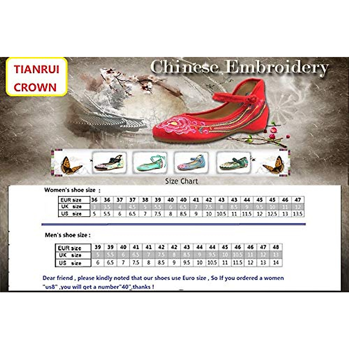 Tianrui Crown Women and Ladies Mongolian Dance Shoes, Antiskid Shoes,Leather Dance Boot (Leather,46) Black