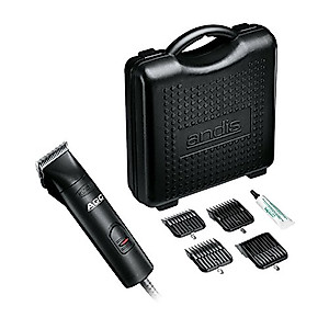 Andis ProClip UltraEdge 1-Speed Detachable Blade Clipper Kit, Professional Animal/Dog Grooming, Black, AGC (22545)