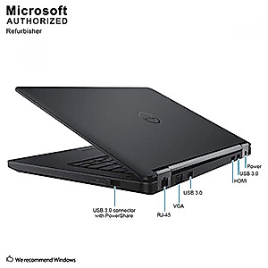 Dell Latitude E5450 14in Laptop, Intel Core i5-5300U 2.3Ghz, 8GB RAM, 256GB Solid State Drive, Windows 10 Pro 64bit (Renewed)
