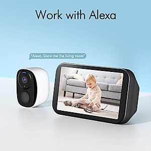 Menggood Security Cameras Wireless Outdoor (2 Pack), 2K Battery Powered Outdoor Camera AI Motion Detection, Spotlight Siren Alarm, Color Night Vision, 2-Way Audio, No Monthly Fee, Works with Alexa