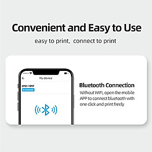 Mini Printe-r Portable,Pocket Thermal Printe-r,Bluetooth Wireless Smart Printe-r for Photo Picture Office Receipt,Label Note,Inkless Printing with iOS & Android