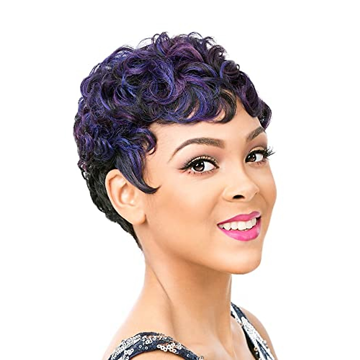 it's a wig! Synthetic Hair Wig Nuna (1 - JET BLACK)