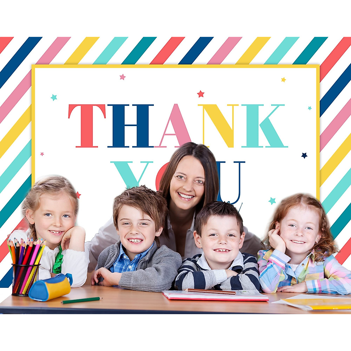 Ticuenicoa 5×3ft Thank You Banner Labor Day Thanks for All You do Father Staff Teachers Professors Doctors Backdrop National Nurses Day Photography Background Grad Retirement Party Supplies