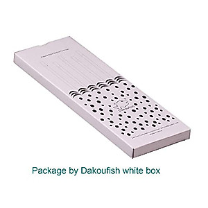 Dakoufish 12 Piece 9 Inch Reusable Plastic Thick Drinking Straws BPA Free Mason Jar Straws transparent small Stripe (9inch 6color)