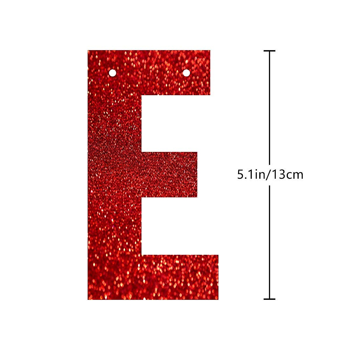Red 25 Year Loved Banner, Red Glitter Happy 25th Birthday Party Decorations, Supplies