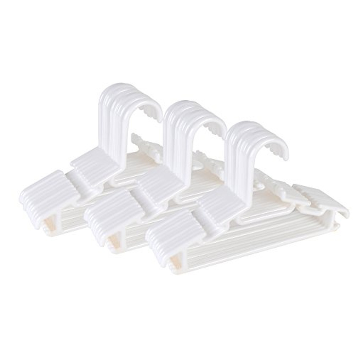 Tosnail 40 Pack Plastic Children's Hangers - White