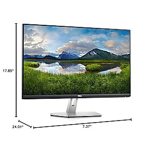 Dell S2721H 27 inchs Monitor - 27" IPS LED FHD, AMD FreeSync, HDMI, Built in Speakers, VESA Certified, Silver