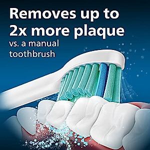 Philips Sonicare Genuine E-Series Replacement Toothbrush Heads, 3 Brush Heads, White, HX7023/64