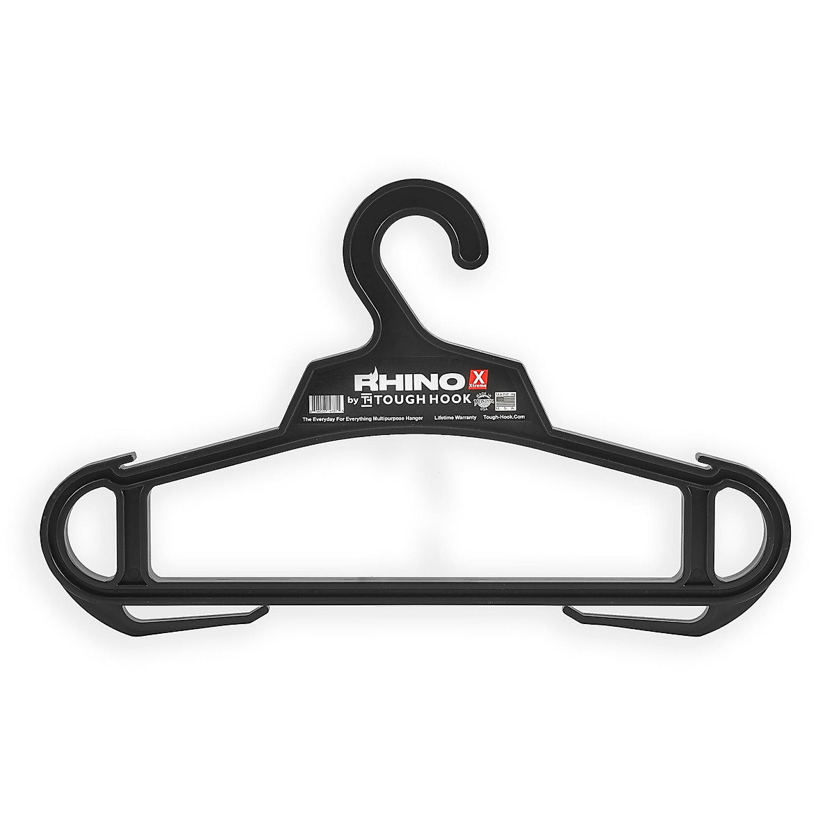 Tough Hook Rhino Xtreme Hanger, Black, Heavy Duty, 200 lb Capacity, Triangular, ABS Resin