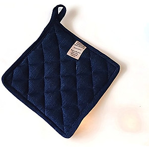 Cork & Leaf Potholder Loop for Hanging- Hot Oven Pad/Coaster for Countertops, Kitchen Pot Holder, Heat Resistant with Hanging Loop, Thick Cotton Potholder (Fiesta)