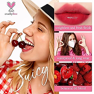 bayfree Lip Tint Stain Set, Lip Stain Long Lasting Waterproof, Lightweight, Non-sticky, Transfer-Proof, Matte Finish Lip Makeup (made into jam)