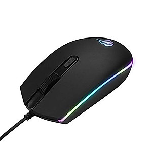 MS1003 Gaming Mouse with Retro RGB and USB Lighting, Up to 1200 DPI