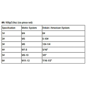 Fafeicy Stripped Screw Remover, Tap Extractor Set, High Speed Steel Steel Broken Head Taps Remover, Stripped Screw Tap Extractor Set, for Removing Screws and Bolts(six-piece set)