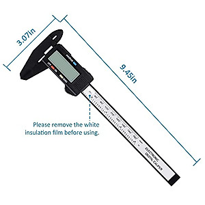 Digital Caliper, Adoric 0-6" Calipers Measuring Tool - Electronic Micrometer Caliper with Large LCD Screen, Auto-Off Feature, Inch and Millimeter Conversion