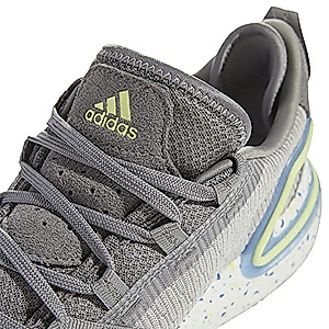 adidas Men's Solarthon Spikeless Golf Shoes, Grey Three/Pulse Yellow/Grey Two, 12
