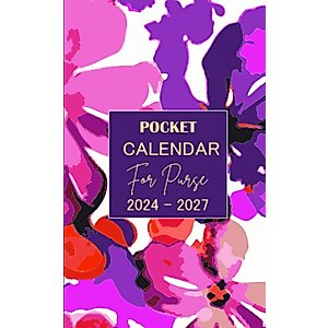 Pocket Planner 2024-2027 for Purse: 4 Years From January 2024 To December 2027