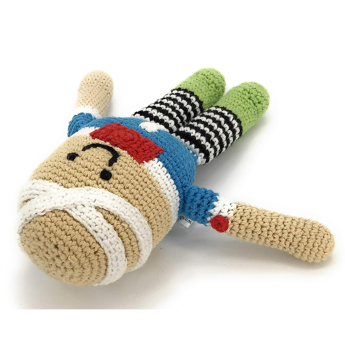 Pebble | Handmade Humpty Dumpty | Crochet | Fair Trade | Pretend | Imaginative Play | Rattle | Machine Washable