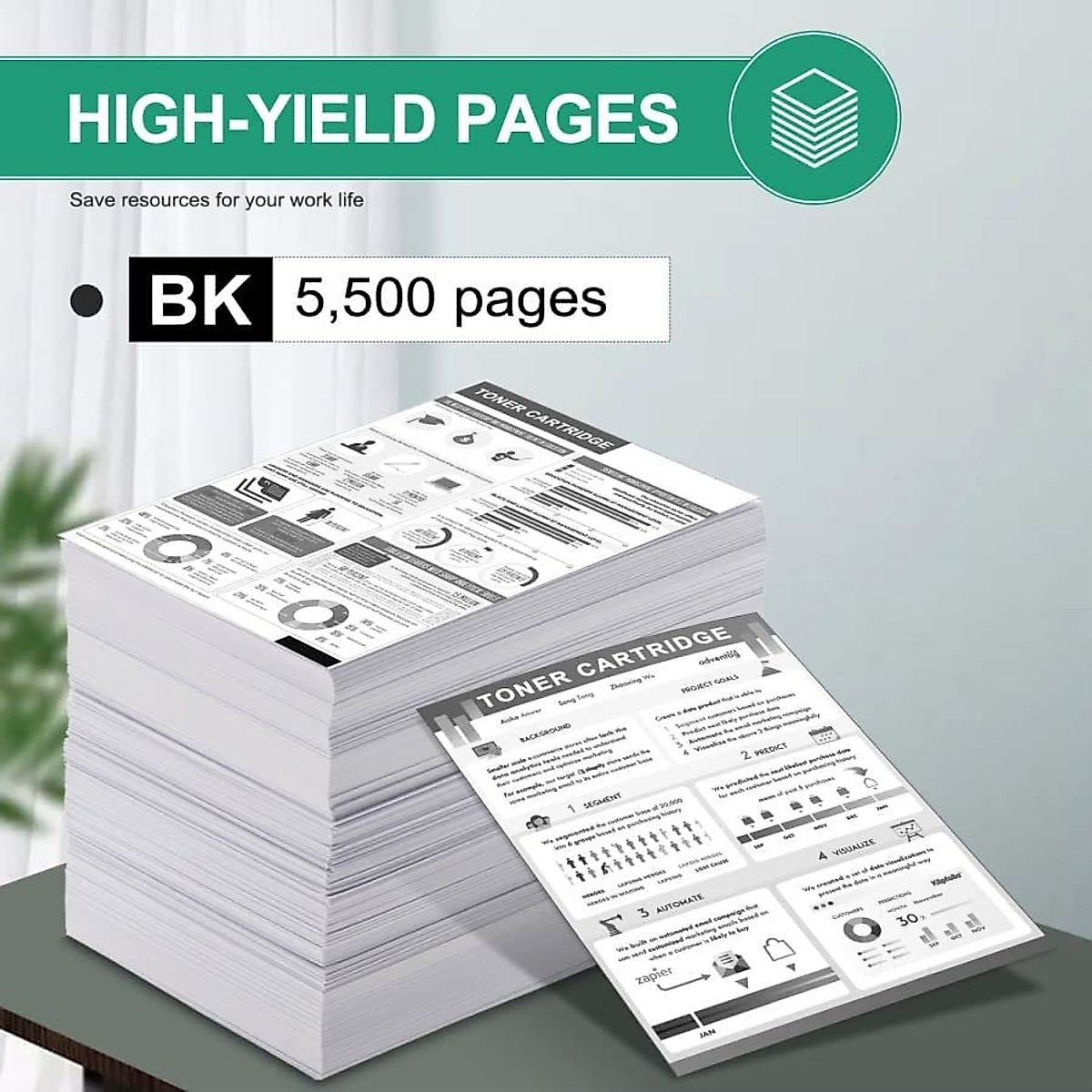 MS310 MS410 Toner Cartridge - Dophen 2 Pack 501H 50F1H00 High Yield Black Toner Cartridge Replacement for Lexmark MS310 MS310d MS312 MS315 MS410 MS415 MS510 MS610 Printer