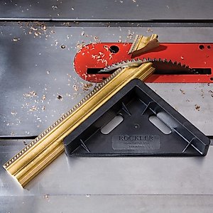 Rockler 45 Degree Miter Sled for Table Saw - Miter Saw Sled Ensures Durability & Low-Friction Sliding - Table Saw Accessories Fits Standard 3/8" x 3/4" Miter Slot – Fence Accessories