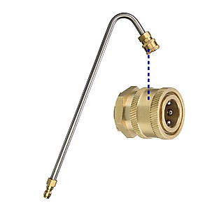 M MINGLE Pressure Washer Gutter Cleaner Attachment, Short Pressure Washer Gun for Hot and Cold Water, 10 Nozzle Tips