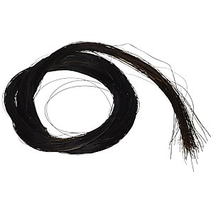 Two(2) Hanks of 31-31.5 Inch Genuine Mongolian Horse Hair for Violin, Viola, Cello, Bass Bow, Classic Black Color