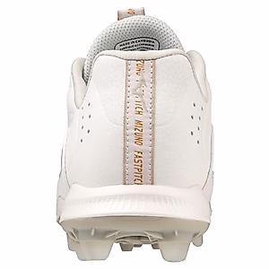 Mizuno Women's Finch Elite 6 Low TPU Softball Cleat, White, 7