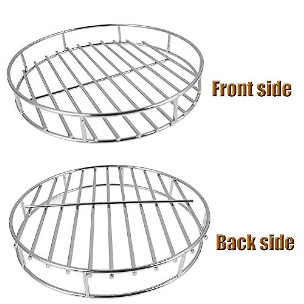 PETKAO Turkey Fryer Replacement Parts for Char Broil Big Easy Turkey Fryer Accessories & Char Broil Big Easy, Oilless Turkey Fryer, Char-Broil Bunk Bed Basket, Leg Rack & Rib Hooks, Stainless Steel