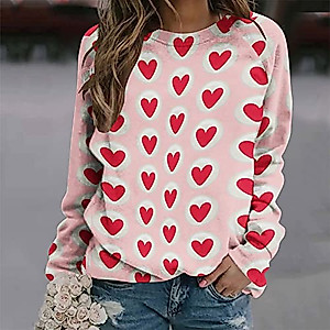 Women Valentines Day Shirt New Years Eve. Women's Tops Stocking Stuffers for Teens 2023 Pink