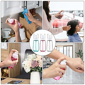 Cosywell Fine Mist Spray Bottle TSA Approved 3.4oz/ 100ml Empty Cosmetic Refillable Travel Containers Plastic Hair Spray Bottle Sprayer for Perfume Skincare Makeup Lotion (3color)
