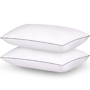 Bed Pillows for Sleeping Queen Size 2 Pack Cooling Pillow Set of 2 for Side Back and Stomach Sleepers Down Alternative Filling Luxury Soft